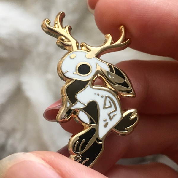 Jackalope Hard Enamel Pin - Etsy