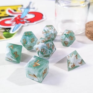 Seastone Dice Set sharp Edged - Etsy
