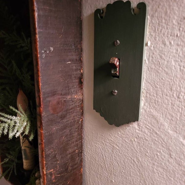 Scroll Top - Primitive Colonial Outlet Cover - Ready to Paint ...