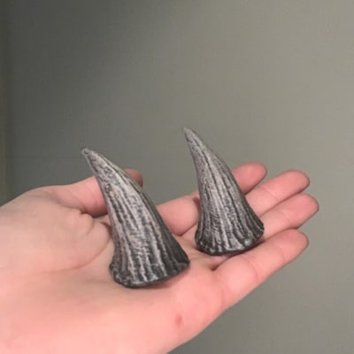 Custom 3D Printed Horns, Fae or Demon Horns for LARP or Cosplay - Etsy
