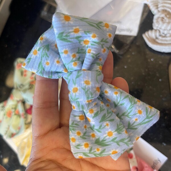 Checkered Hair Bow, Trendy Hair Bows, Women's Hair Bows, Summer Bows ...