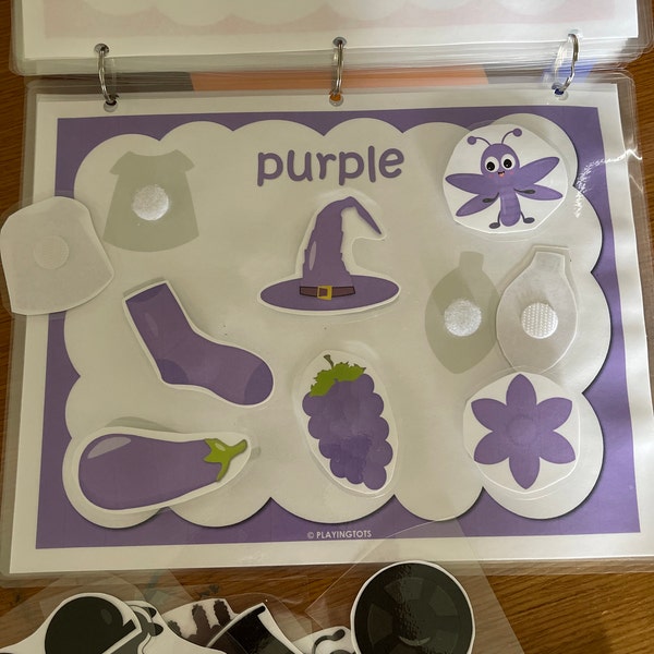 Colors Busy Book Printable, Toddler Busy Book, Learning Binder, Toddler ...