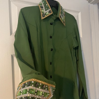 Western Light Pink Show Shirt Western Show Shirt for Women Horse Riding ...