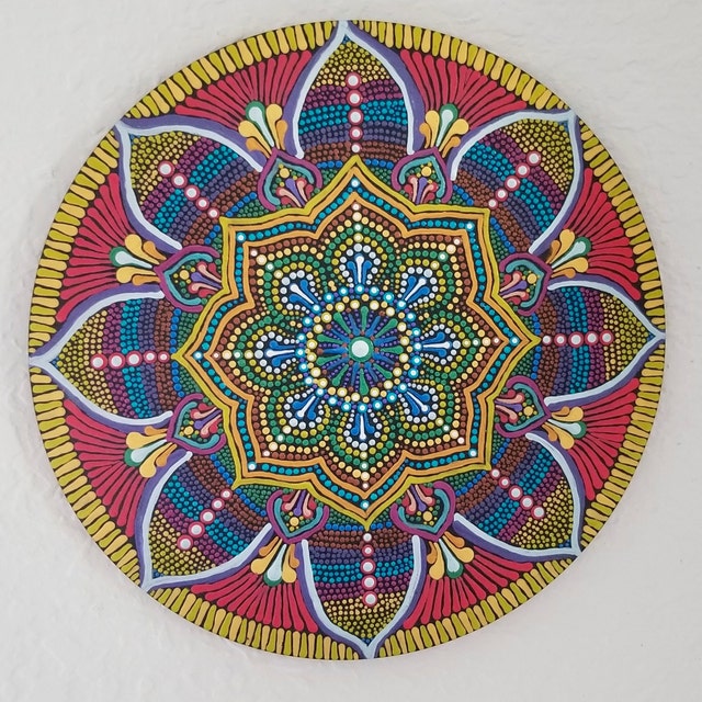 Handmade Mandala Painting by CArtsShop on Etsy