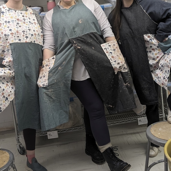 Pottery Apron Sewing Pattern/split Leg Apron /pinafore Pattern PDF/ No ...