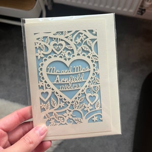 Personalised Papercut Retirement Card, Laser Cut on Your Retirement ...