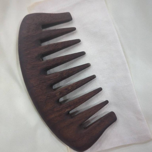 Witches Comb :) - Wide Tooth Curly Hair Walnut Comb - Handmade Comb ...