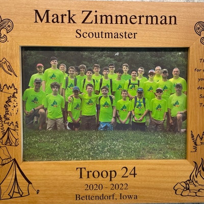 Scout Leader Plaque Frame Boy Scout Troop outdoors Theme Frame, Scouts ...