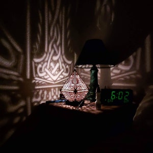 Viking Shadow Lantern Norse Thor Hammer Mjolnir Pegan Night - Etsy