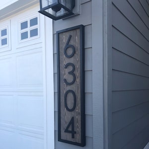 6 Inch Modern House Numbers Letters - Etsy