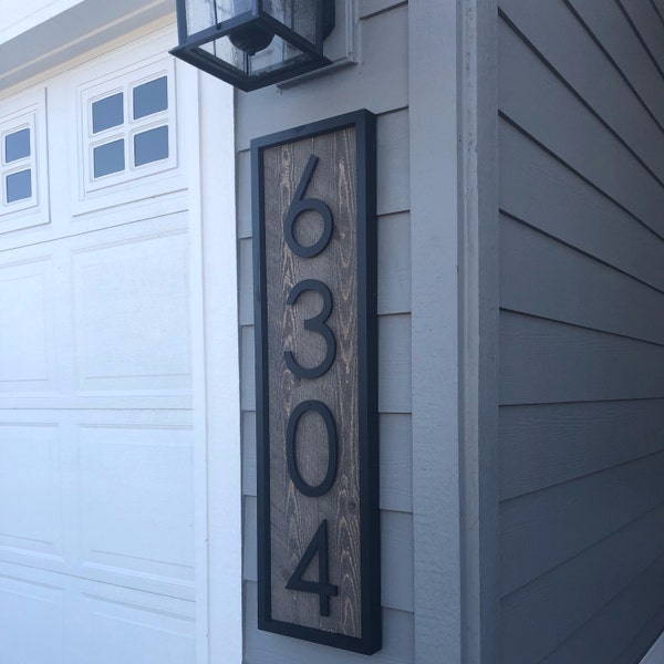 6 Inch Modern House Numbers Letters - Etsy