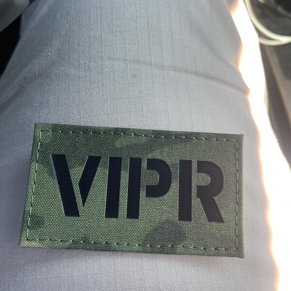 Union Jack Flag With Three Text Lines Custom Your Own Text Lasercut Patch Customized IR Combat ...