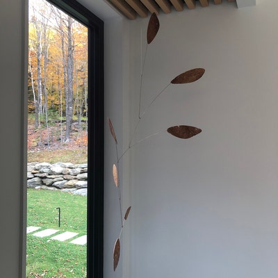 6 Element Cobalt Blue Beech Wood Hanging Mobile, 21 Tall X 20 Wide - Etsy