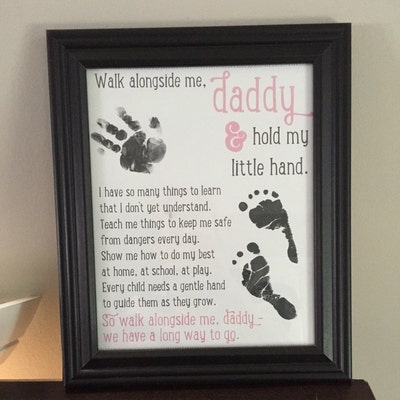 Father's Day Gift Walk Alongside Me Daddy Poem - Etsy