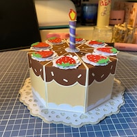 BIRTHDAY CAKE Exploding Box SVG Download Digitale Progetto per Scanncut ...