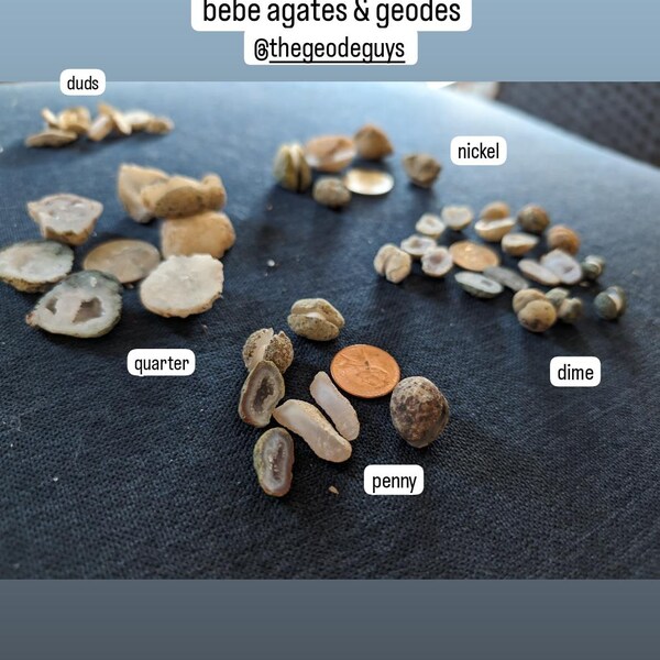 Bag of Tabasco Geodes Unopened (whole Geode) VERY SMALL GEODES - Etsy