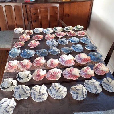 Natural Capiz Shells / Raw Rough Edge Cream White Camar Shells / 6-7cm ...