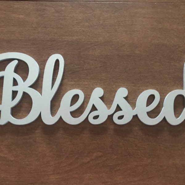 Blessed Sign, Blessed Wood Sign, Blessed Wall Decor, Thanksgiving Decor ...