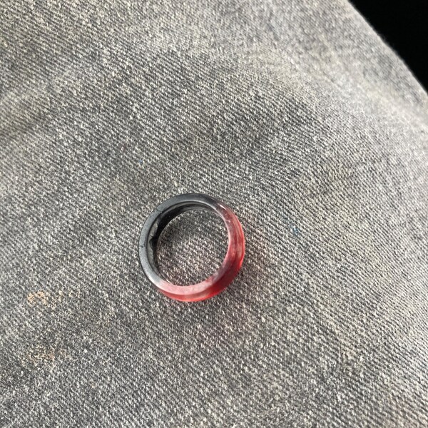 Vampire Resin Ring, Red and Black Resin Ring, Gothic Blood Red Witchy ...