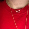 14k Solid Gold Angel Number Necklace , 000 ...