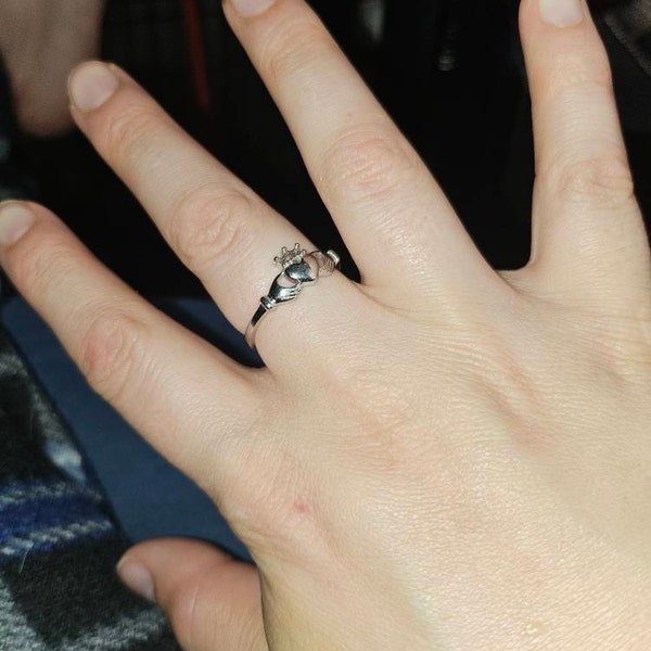 Thin Minimalist High Polished Simple Plain Silver Ring Band / Stackable ...