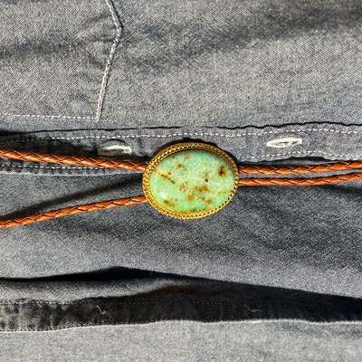 Engraved Tree Bolo Tie Pine Forest Moon Gifts for Him Bola Leather ...