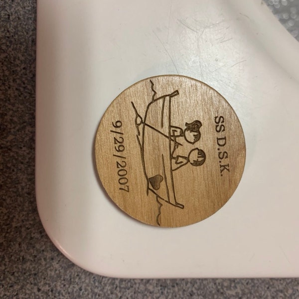 Custom 1.5 Inch Wood Coins - Etsy