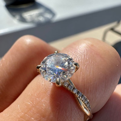 Rose Gold Engagement Ring Setting Custom Semi Mount Infinity Diamond ...