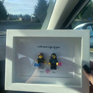 Personalized Mini Me Minifigure Frame. for up to 5 Figures. - Etsy