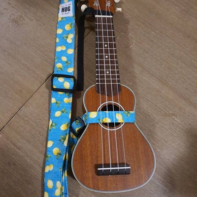 Ukulele Hug Strap Emilia Floral Purple Pink Yellow - Etsy