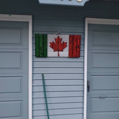 First Responders RCMP Canadian Wooden Flag 28x14 - Etsy Canada