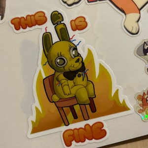 This is Fine Meme Springtrap From Five Nights at Freddys Fnaf 3 Inch ...