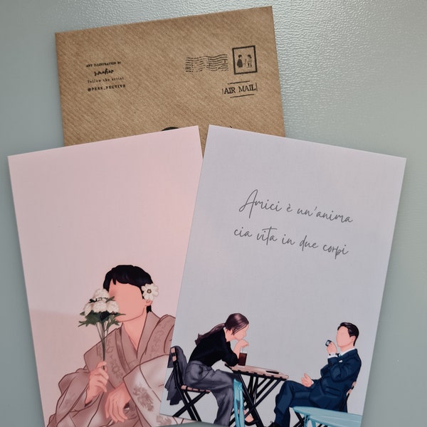 Vincenzo Coffee Date Kdrama Art Print ~ Korean Drama 빈센조 Song Joongki ...