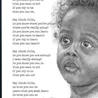 HEY BLACK CHILD, Black African-american Inspirational Poem for Child ...