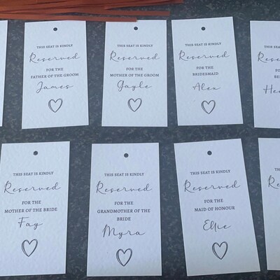 RUSTIC HEARTS Table Plan Cards, Table Plan, Rustic, Wooden Heart, Twine ...