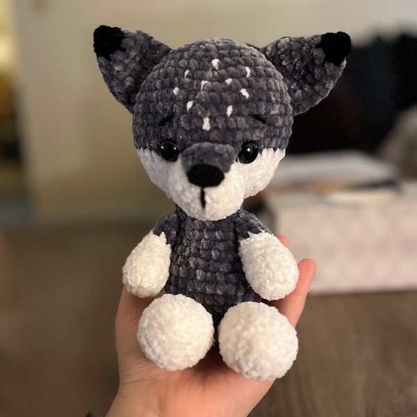 PATTERN: Wilson the Wolf Pup - Crochet Wolf Pattern - Amigurumi Wolf ...