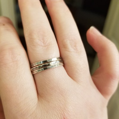 Simple Silver Ring Silver Stacking Rings Silver Rings Stackable Rings ...