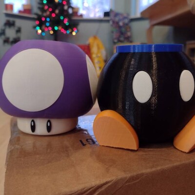 Mushroom Pen Holder, Desk Organizer, Video Game Inspired, Gift for ...