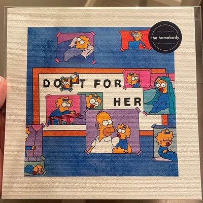 The Simpsons Homer Bush Watercolour Print, Scenic Simpsons, Homer ...