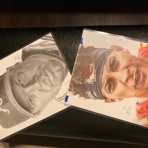 Chipper Jones 11"x14" Pencil Drawing Print Numbered to 300 - Etsy