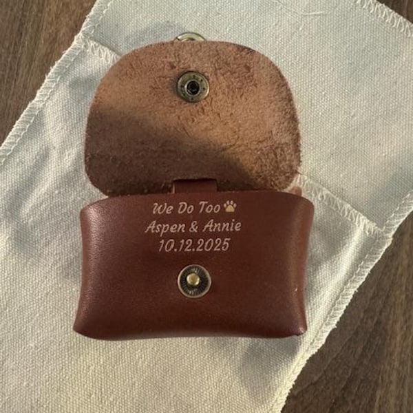 Pet Proposal Ring Pouch With Personalization, Pet Ring Carrier for ...