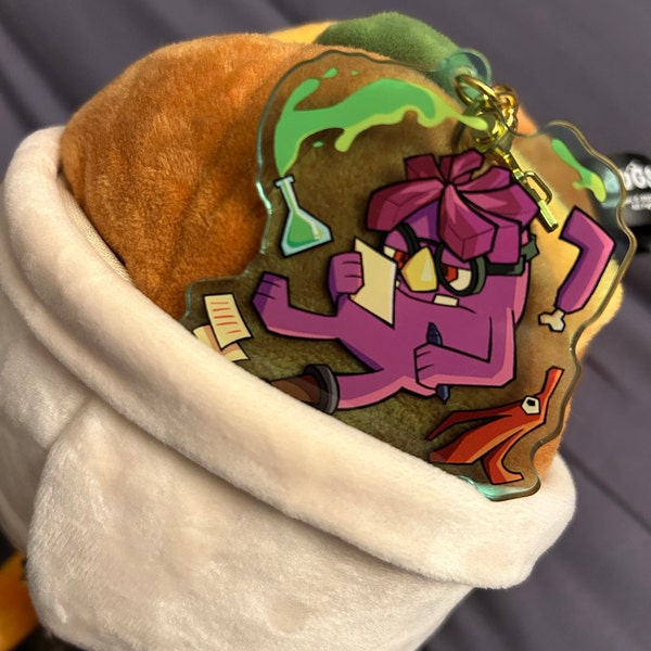 Bugsnax, Floofty Fizzlebean, Filbo Fiddlepie, Colored Acrylic Charms 2. ...