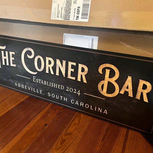 Underground Bar Sign Family Bar Sign Distressed Wood Grain Underground ...