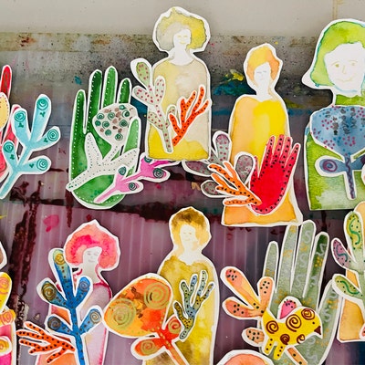 Paper Doll Stencil Set - Etsy