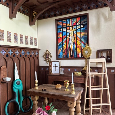 Mosaic Tiles Holy Mary Wall Art Christian Faux Stained Glass - Etsy