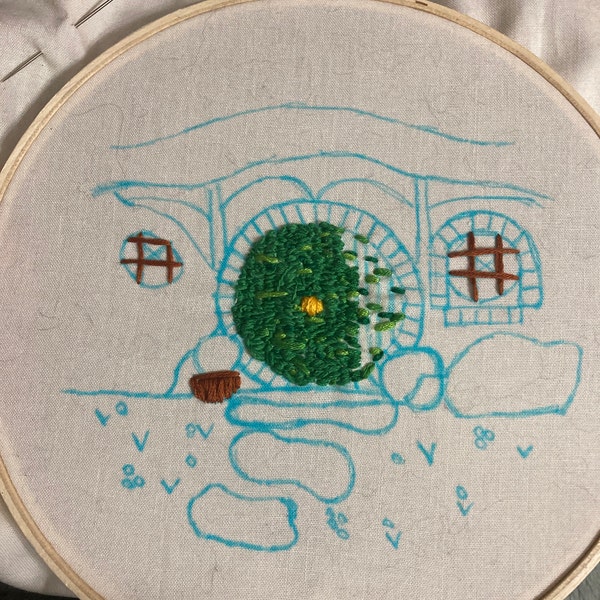 Embroidery Pattern - Hand Embroidery Pattern - Hobbit Embroidery ...