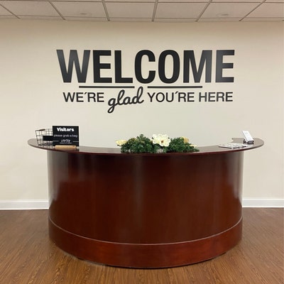 Welcome We Re Glad You Re Here Sign, Sign Church Worship Sanctuary ...