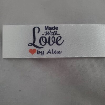 Personalised Custom Fabric Labels for Clothing Flat or Folded - Etsy UK