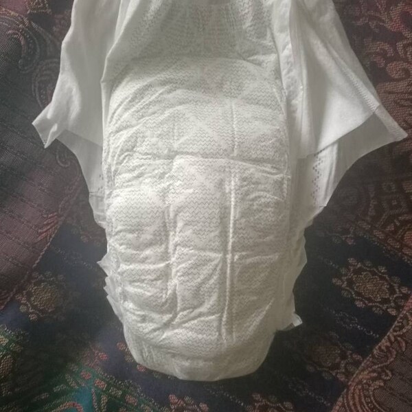 White Cloth Diapers 4000ml, Adult NAPPY Incontinence, Reusable, 4 Sizes ...