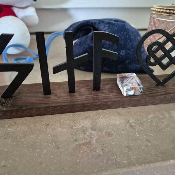 Personalized Rune Wood Sign | Norse Mythology Viking Gifts | Custom ...